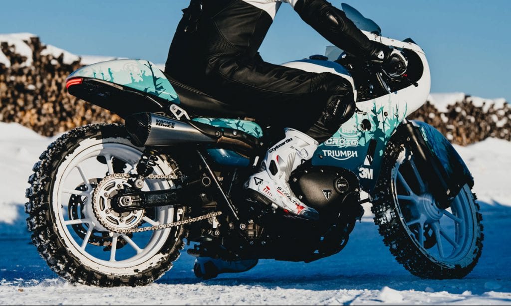 Winter Blues - CROIG Triumph Ice Racer - Return of the Cafe Racers