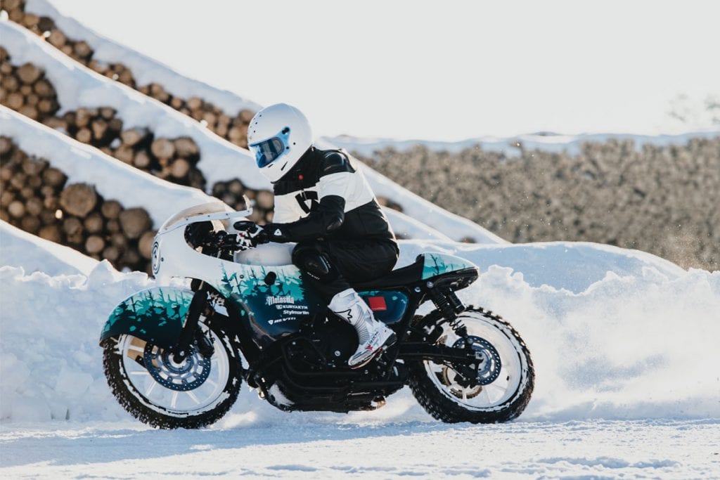Winter Blues - CROIG Triumph Ice Racer - Return of the Cafe Racers