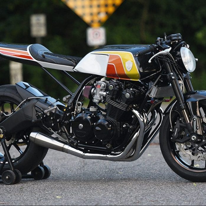 Green Muse - Fiorello Galluzzo CB750F - Return of the Cafe Racers