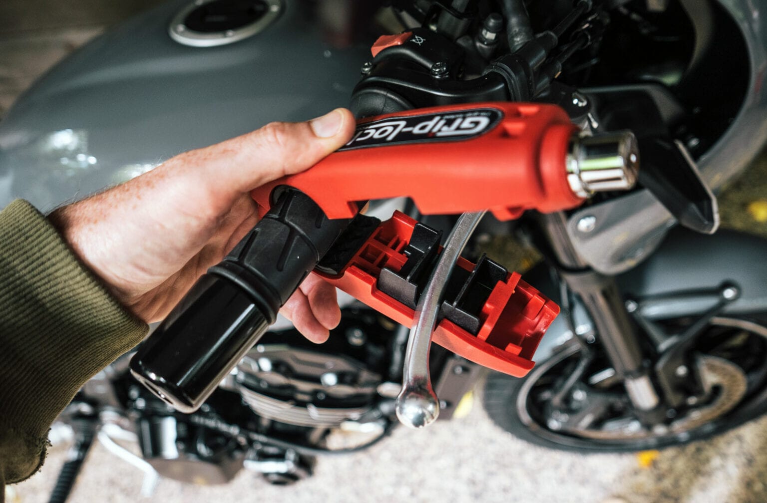 Grip-Lock Motorcycle Throttle Lock - Return of the Cafe Racers