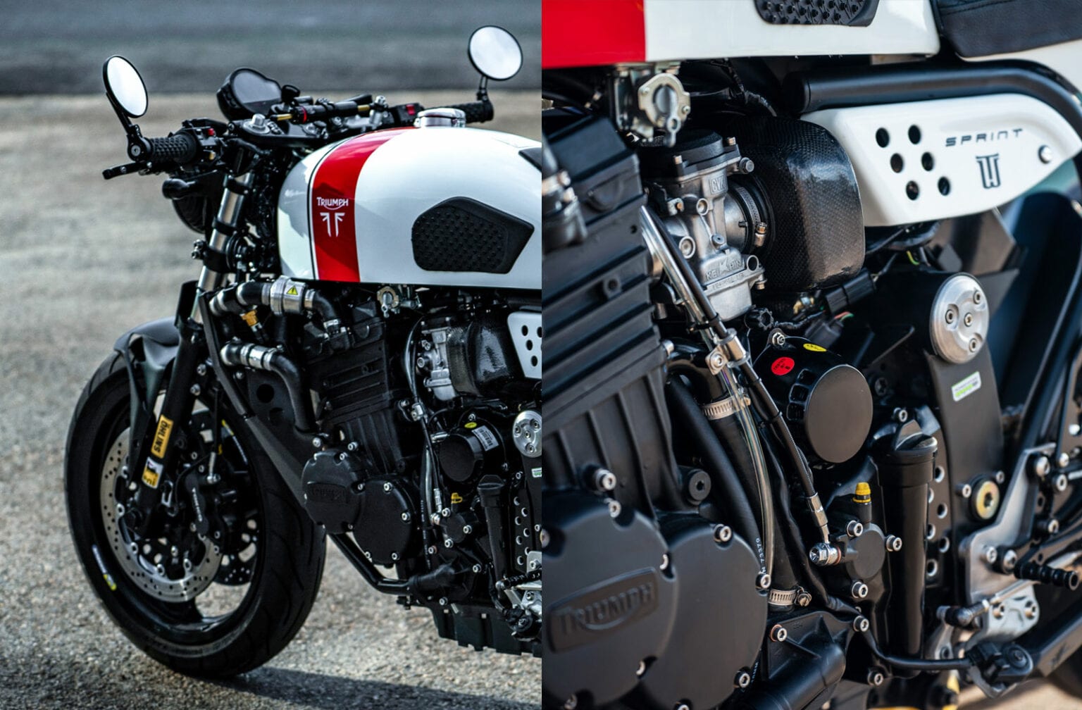 A Triumph Sprint 900 cafe racer - Superbike Photos