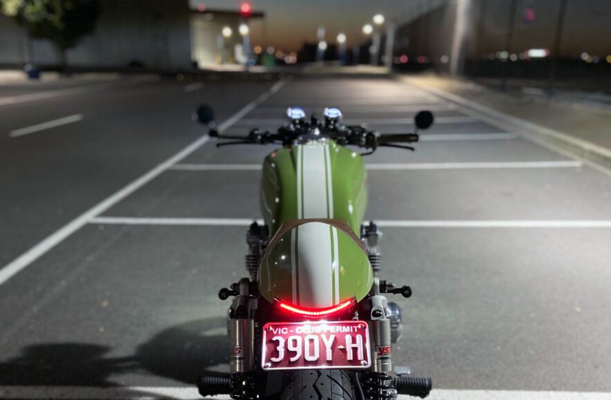 Green Muse - Fiorello Galluzzo CB750F - Return of the Cafe Racers