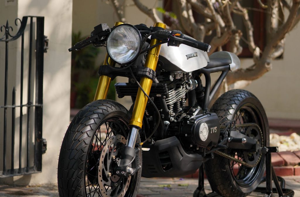 Wakizashi: Rajputana Customs TVS Ronin Cafe Racer - Return of the Cafe ...