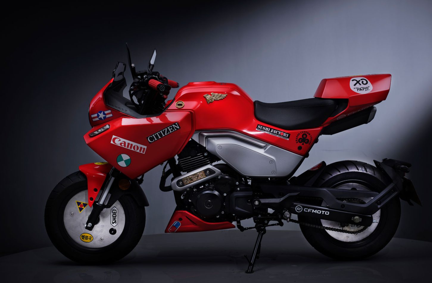 アキラ AKIRA: 13 Lucky Monkey CFMoto XO Papio Kaneda - Return of the Cafe ...