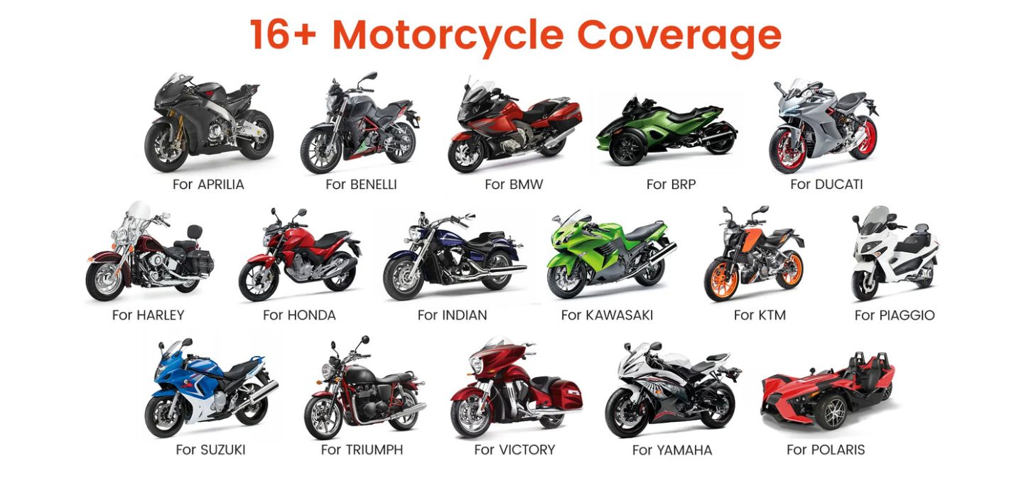 ANCEL MT700: Motorcycle Full System Diagnostic Tool OBD2 Scanner ...