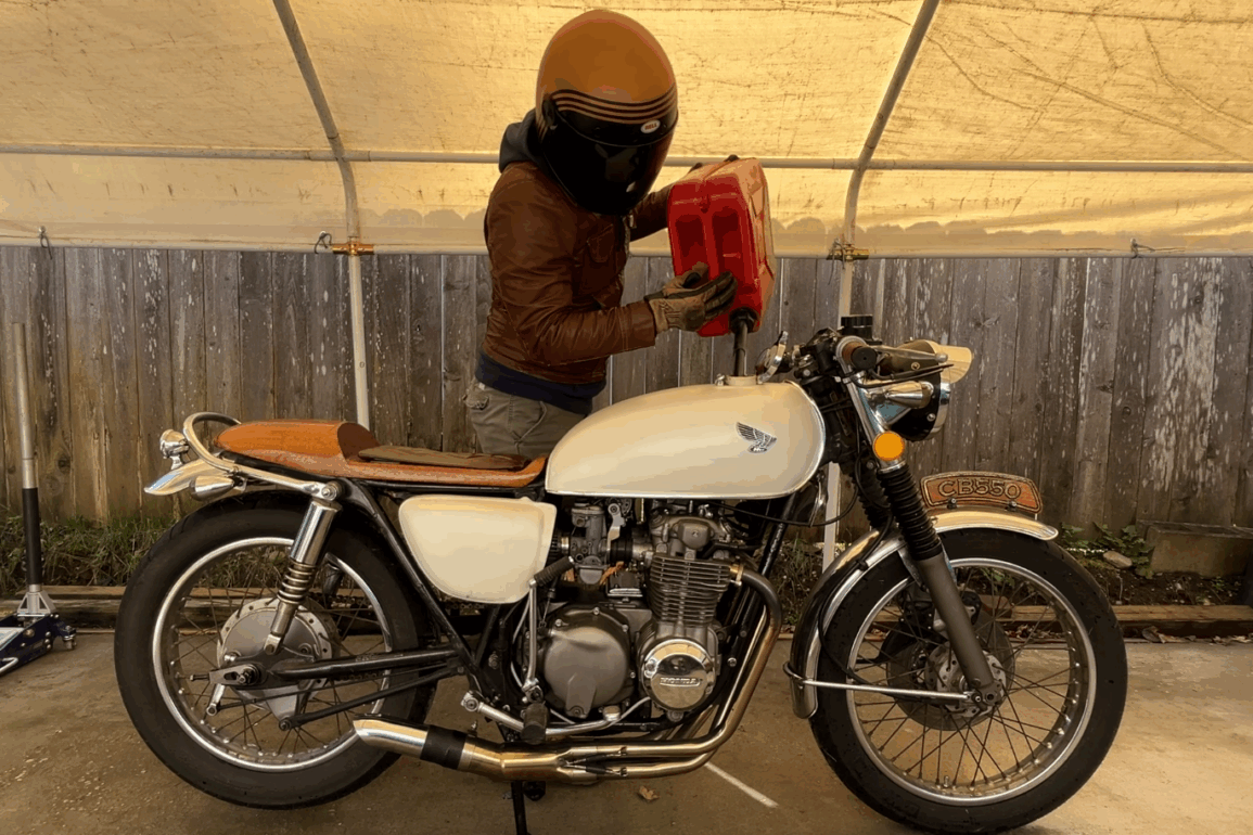 Japanese Cafe Racer - Custom Honda CB550 Rebuild - Return of the Cafe ...