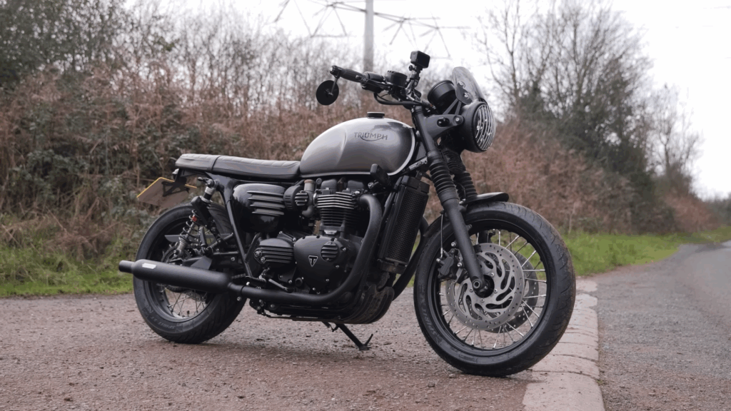 Modified Bonneville T120 Black Hits the Road for Its First Proper Test ...