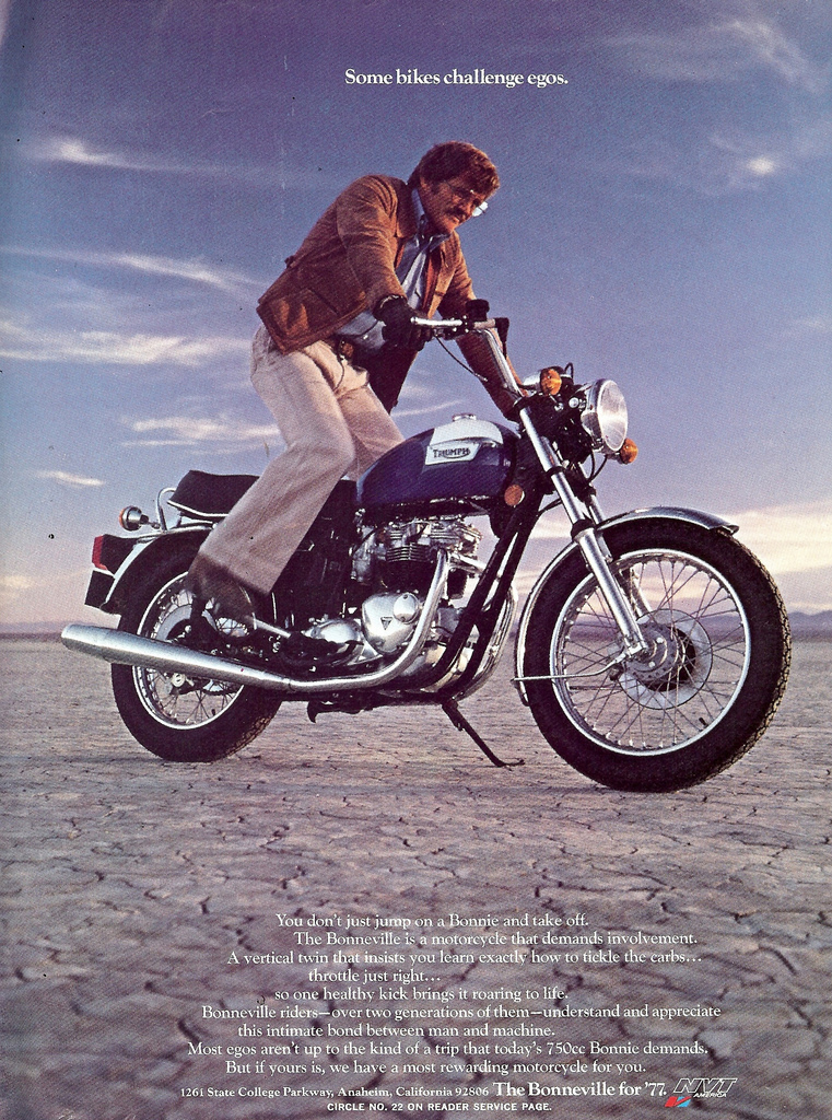 Retro cool motorcycle adverts - Return of the Cafe Racers